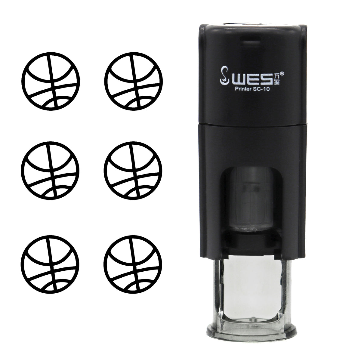 Self Inking Basketball Stamp | Teacher Stamp | Loyalty Stamp