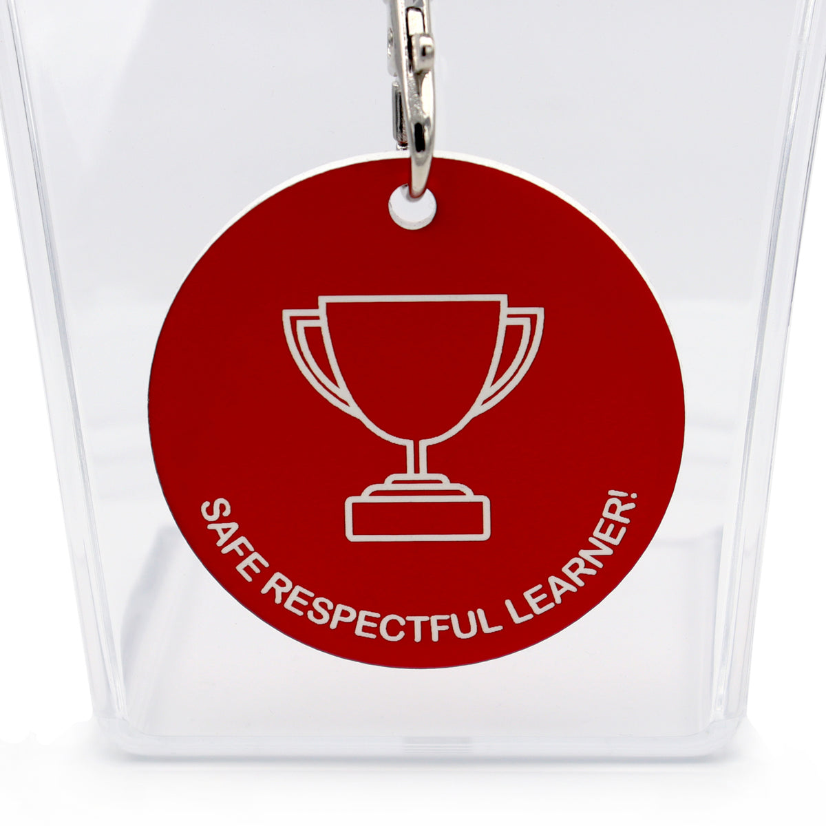Red Acrylic Medal 'Safe Respectful Learner' | Reward Medals | CombiCraft