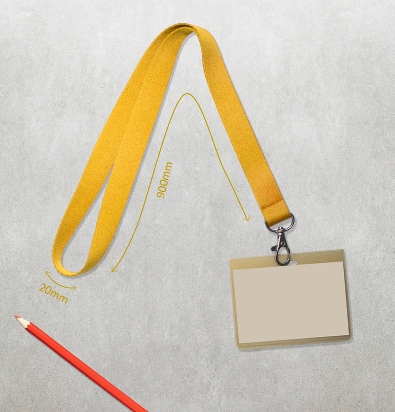 Fabric Lanyard Yellow | Neck strap | CombiCraft