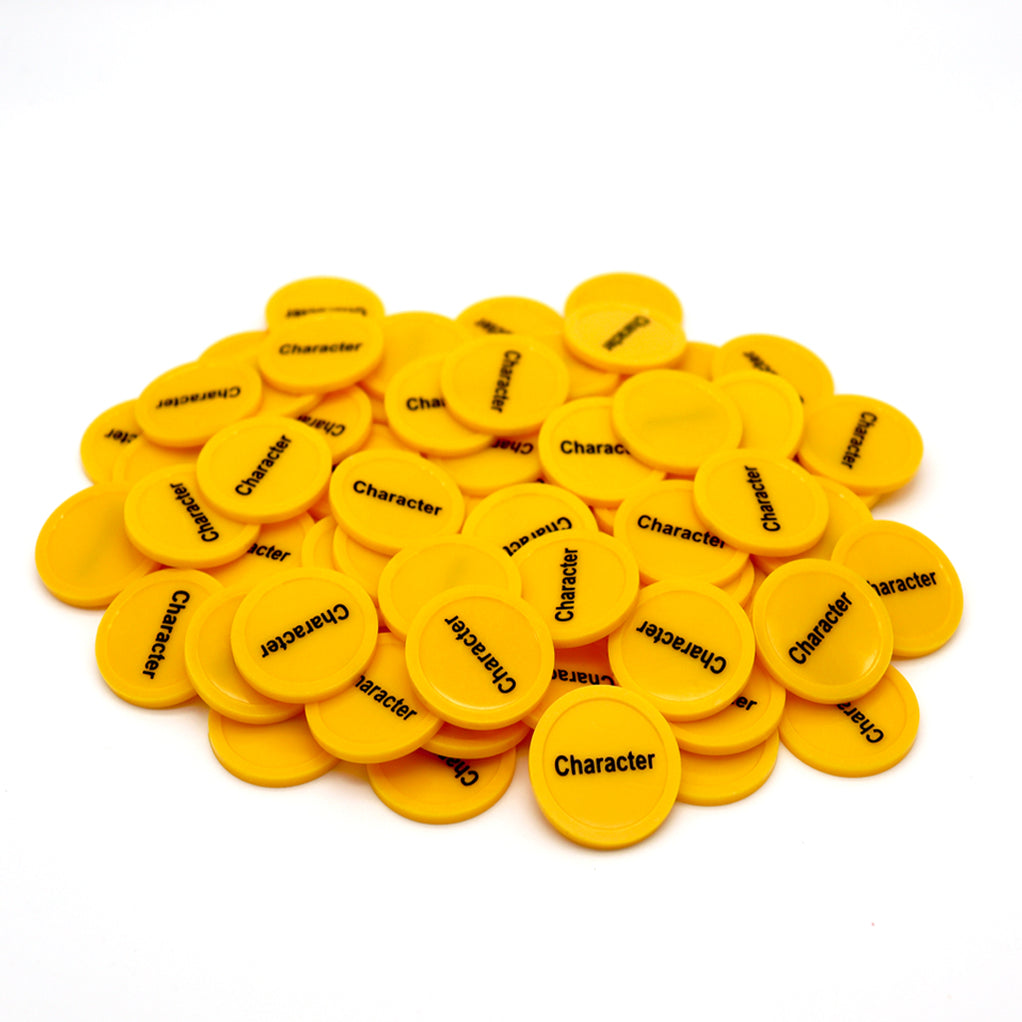 Outlet Yellow Tokens With Character | CombiCraft