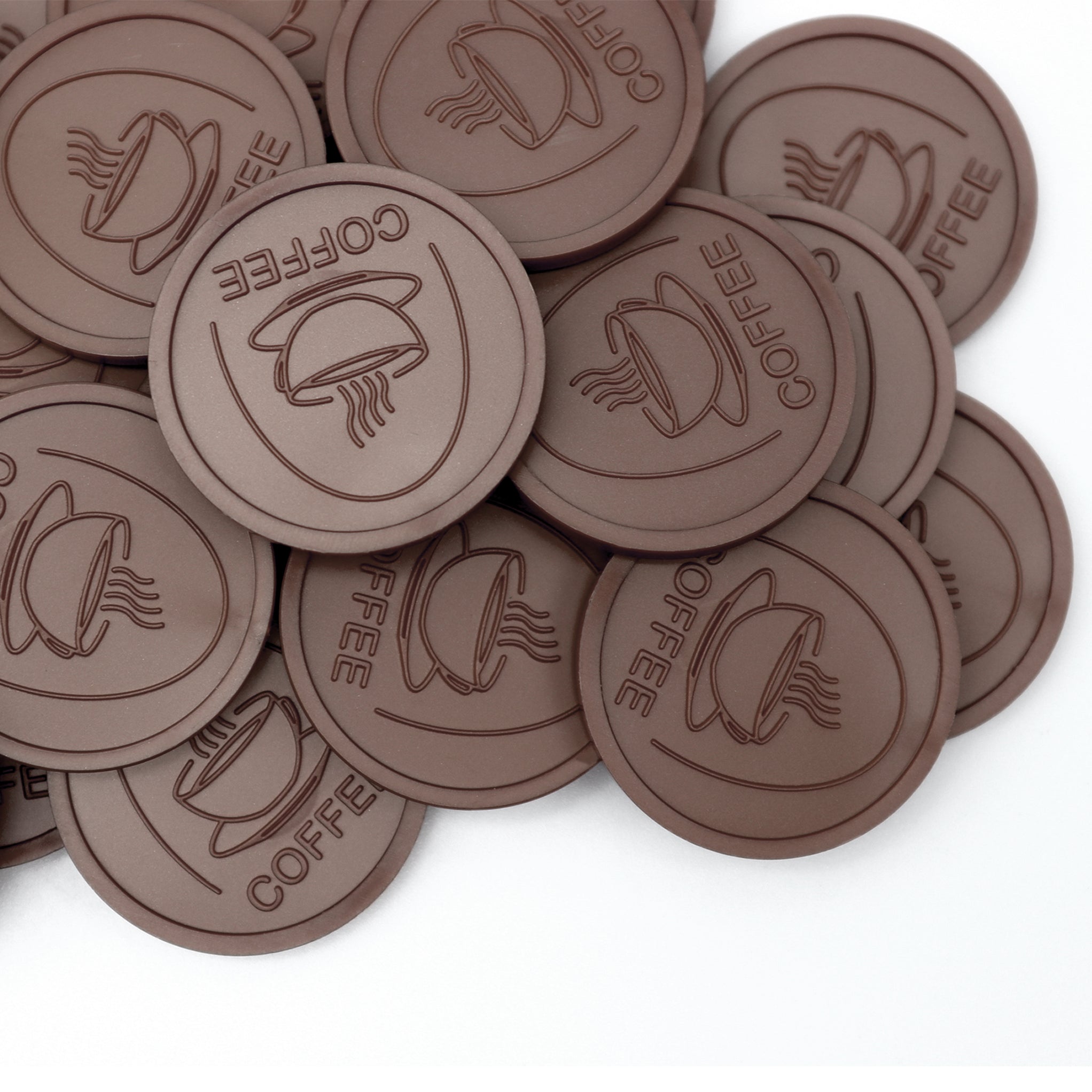 Brown Coffee Drink Tokens | CombiCraft Australia