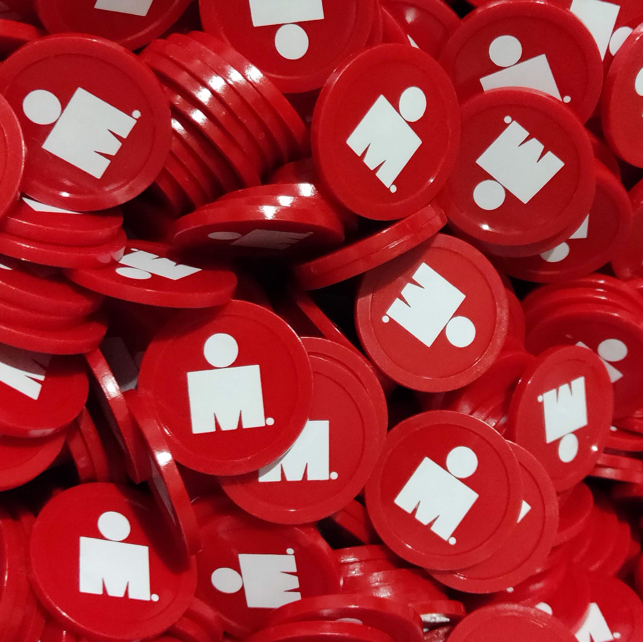 Foil Printed Custom Event Tokens | Custom Printed Plastic Tokens