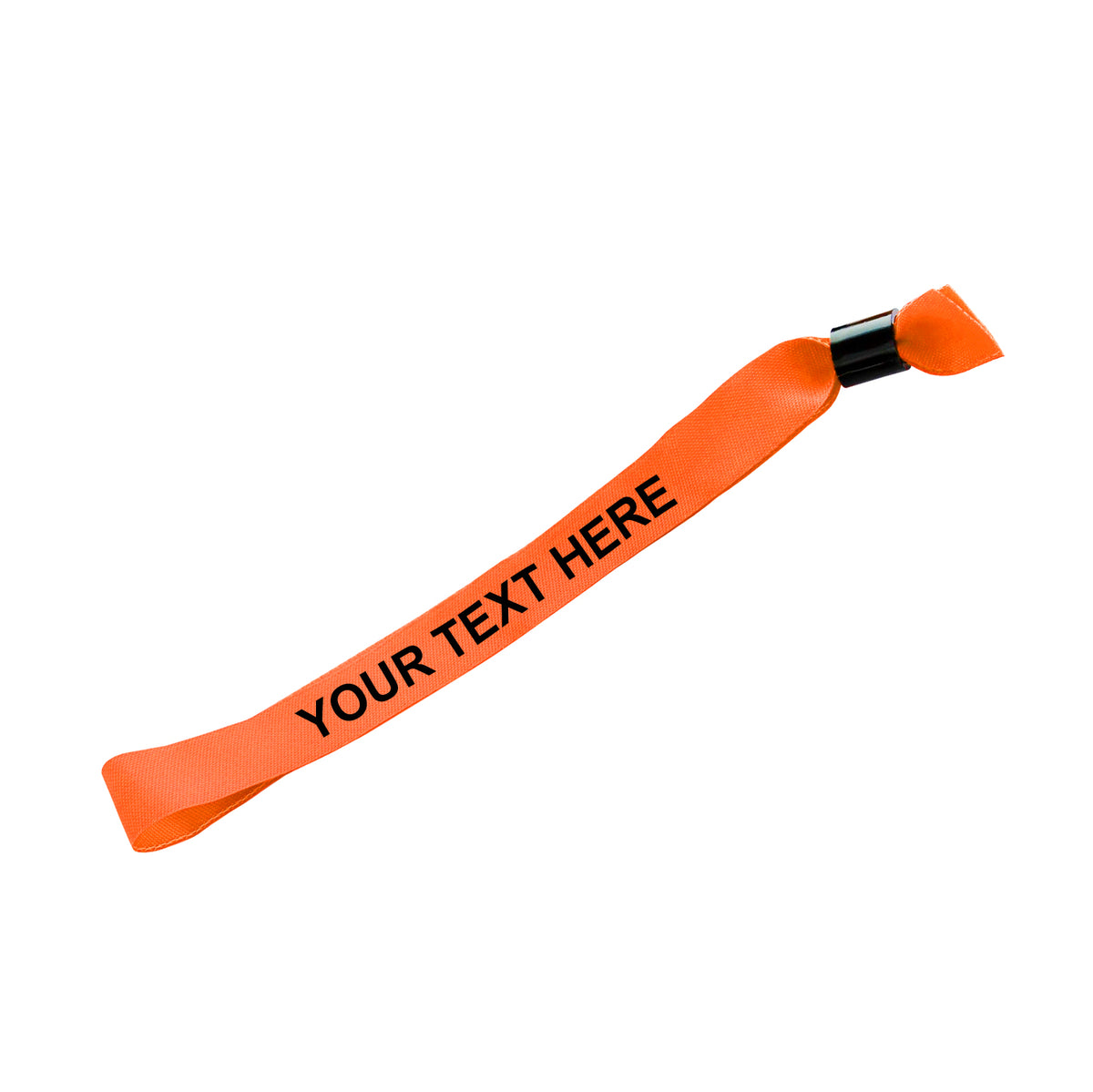 Shop Orange Personalised Fabric Wristbands Online