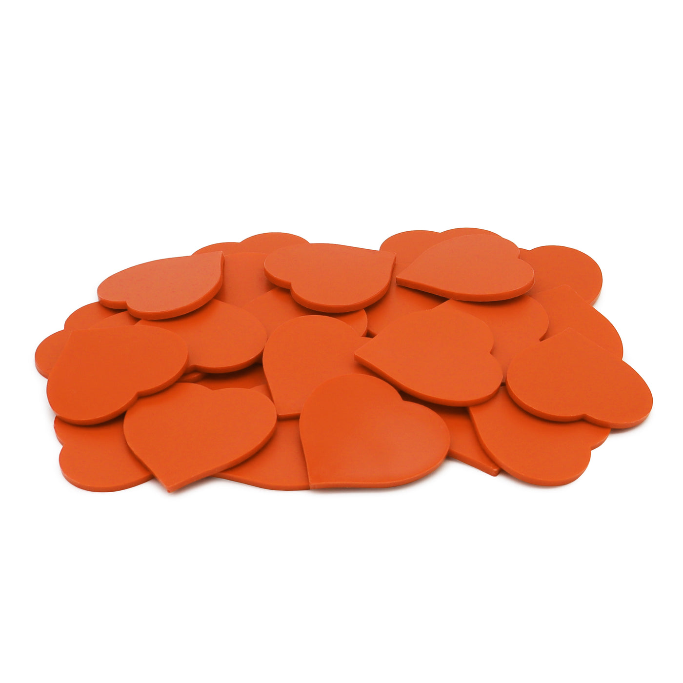 Orange Heart Shaped Tokens | CombiCraft Australia
