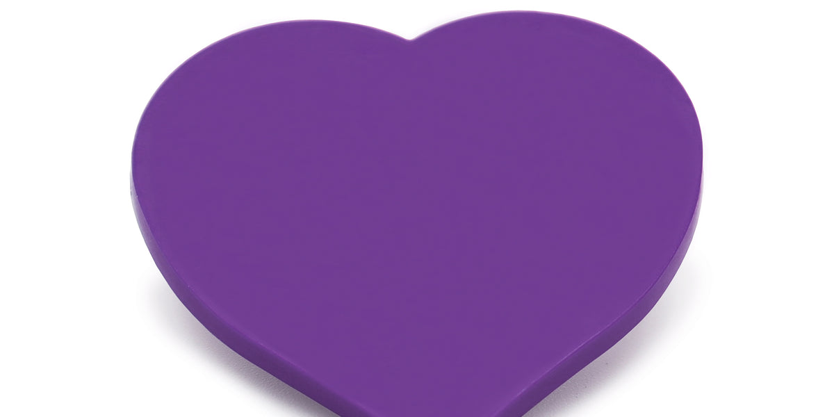Purple Heart Shaped Tokens | CombiCraft Australia