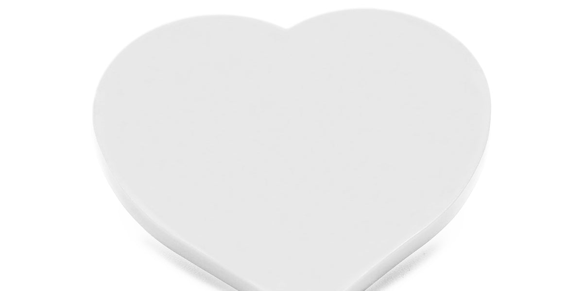 White Heart Shaped Tokens | CombiCraft Australia
