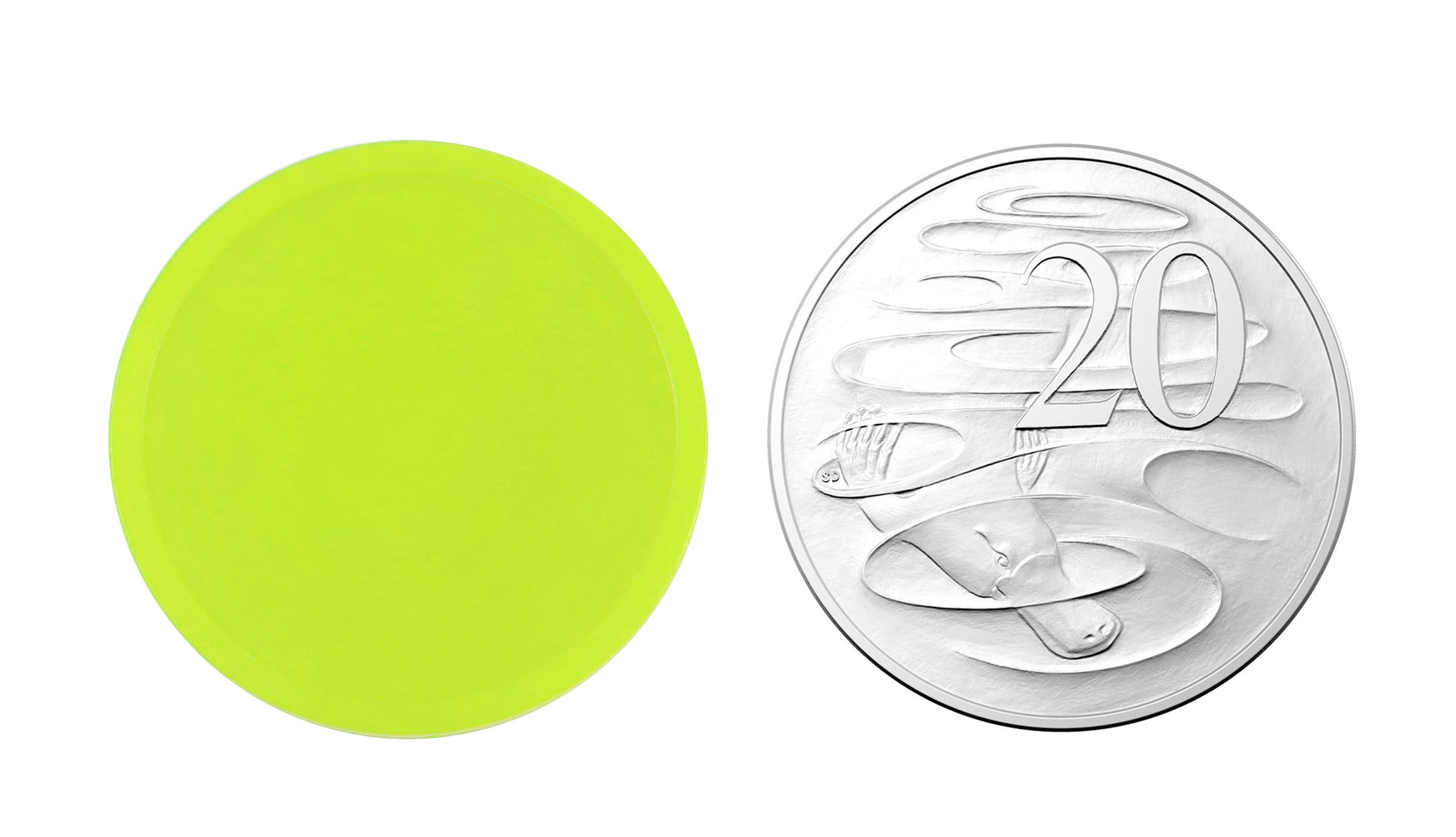 Neon Yellow Round Reward Tokens | CombiCraft Australia